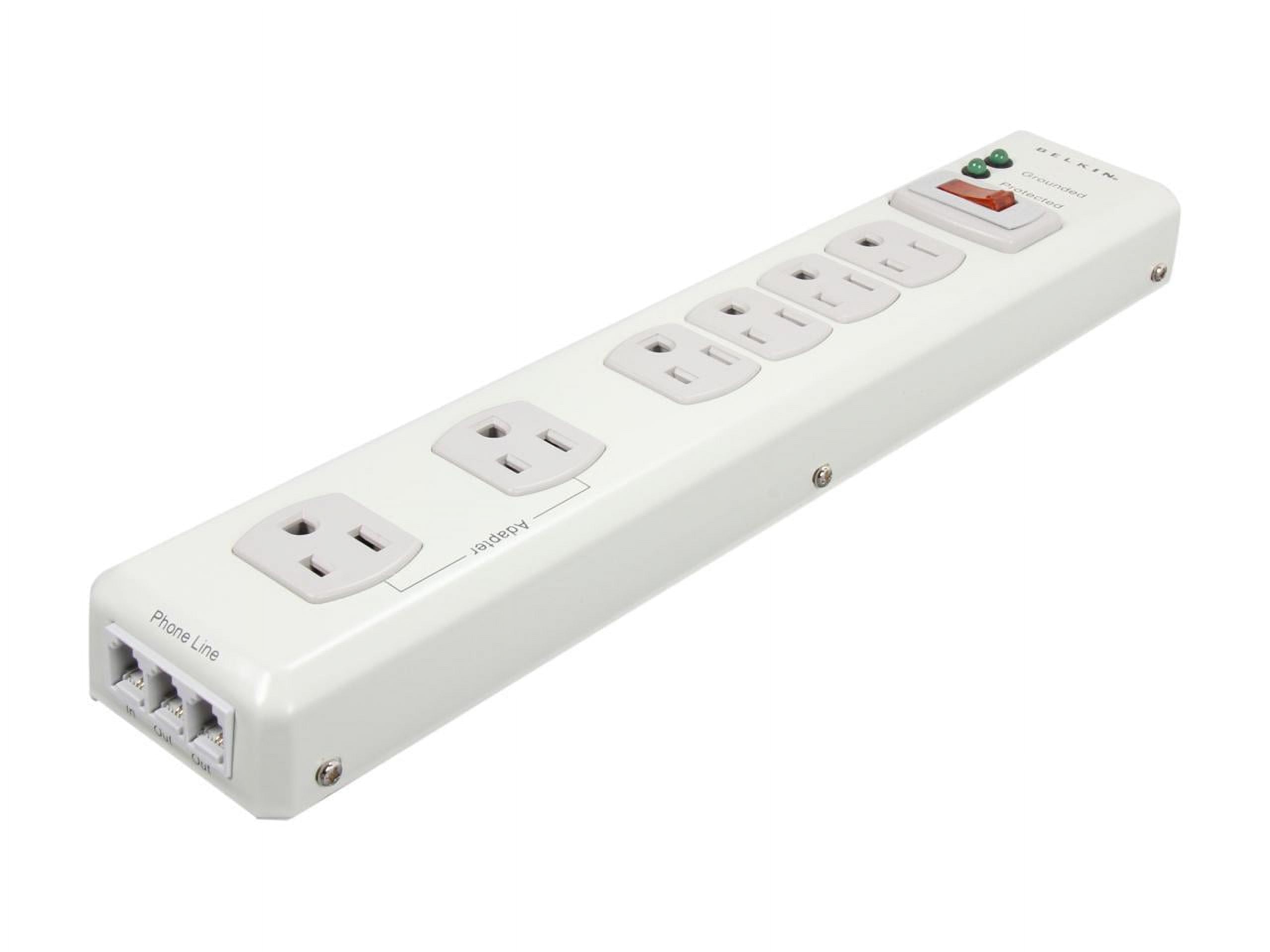 Belkin 6-Outlet Metal Power Strip Surge Protector, 6ft, Beige - Walmart.com