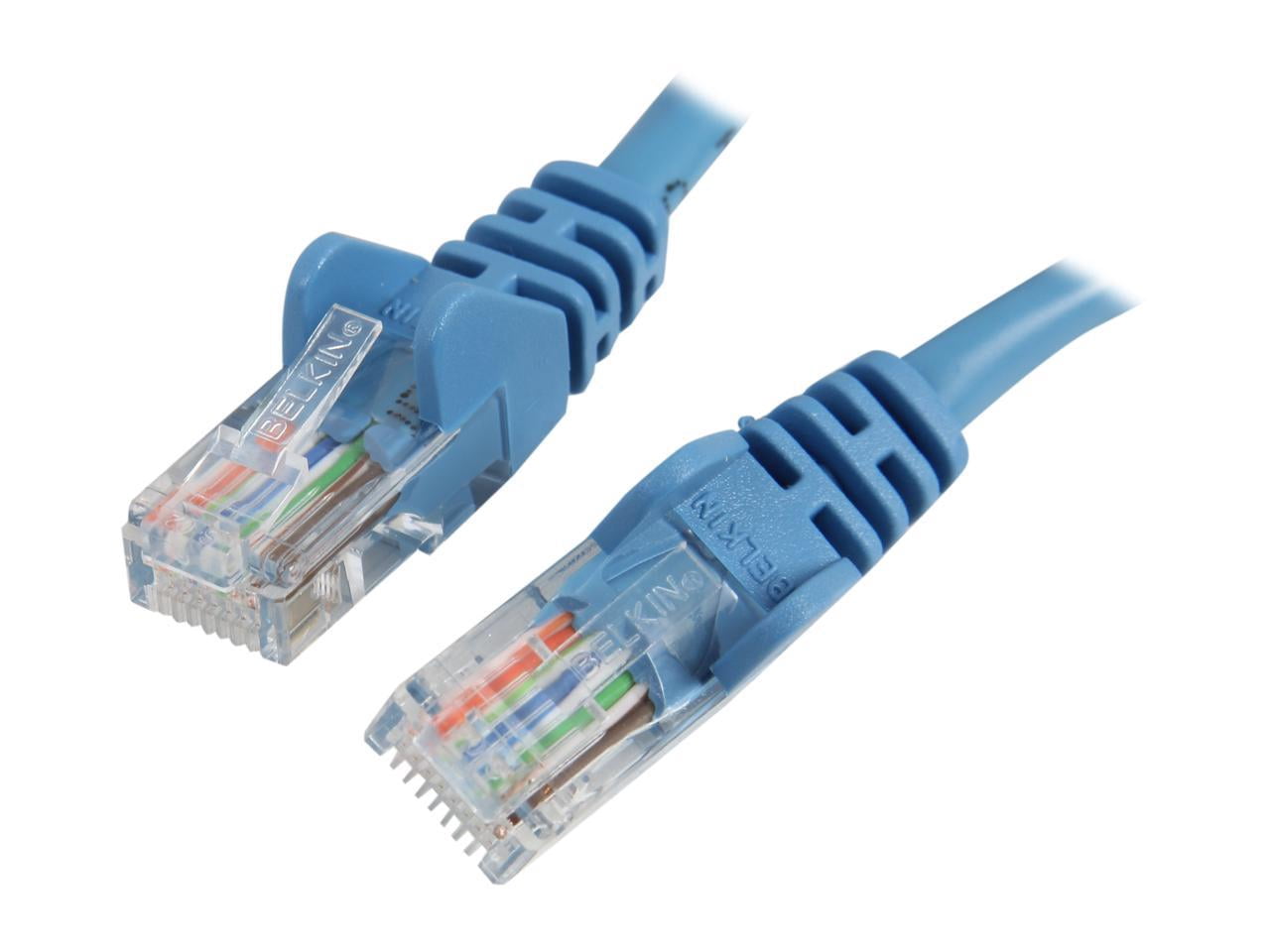 Belkin A3L791-03-BLU-S 3 ft. Cat 5E Blue Cat.5e Network Cable - Walmart ...