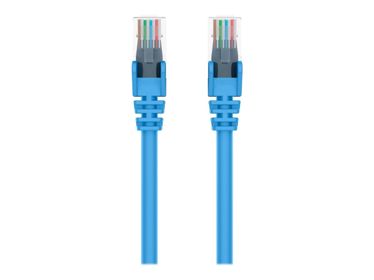 Belkin CAT5e Snagless Patch Cable RJ45 Connectors 3 ft. Blue ...