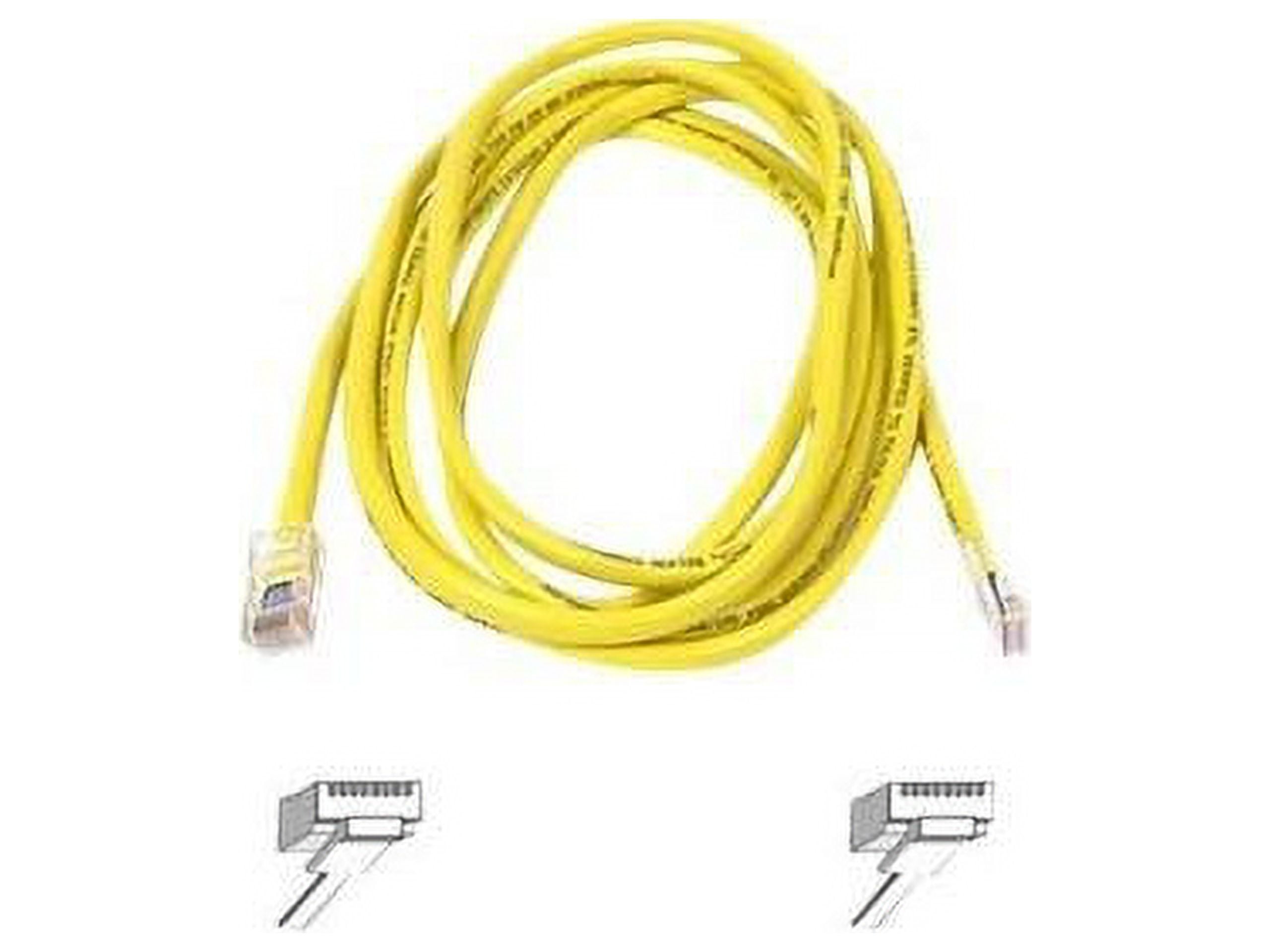 Belkin A3L791-03-YLW 3 ft. Cat 5E Yellow RJ45 CAT5e Patch Cable ...