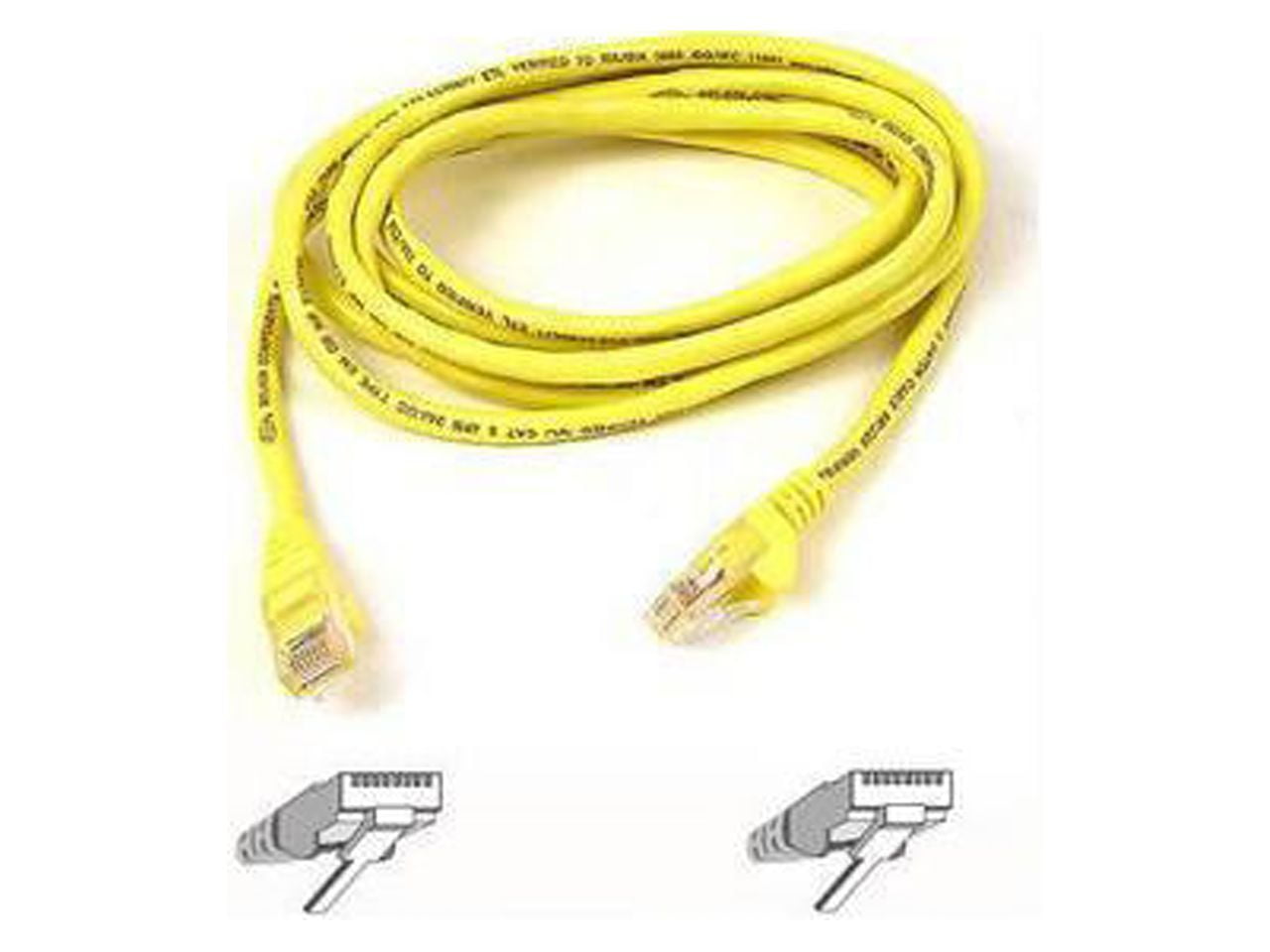 Belkin A3L791-06-YLW 6 ft. Cat 5E Yellow Patch Cable CAT5e RJ-45M / RJ ...