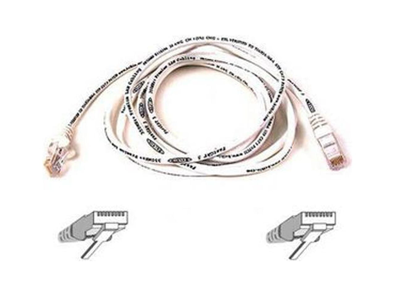 Belkin A3L791-10-WHT 10 ft. Cat 5E White Network Cable - Walmart.com