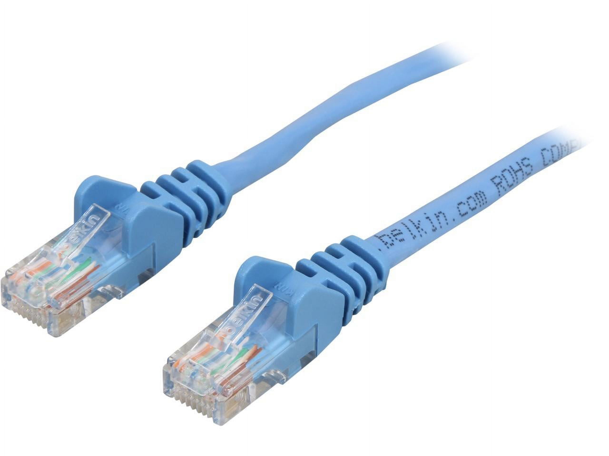 Belkin A3L791b07-BLU-S 7 ft. Cat 5E Blue Patch Cable - Walmart.com