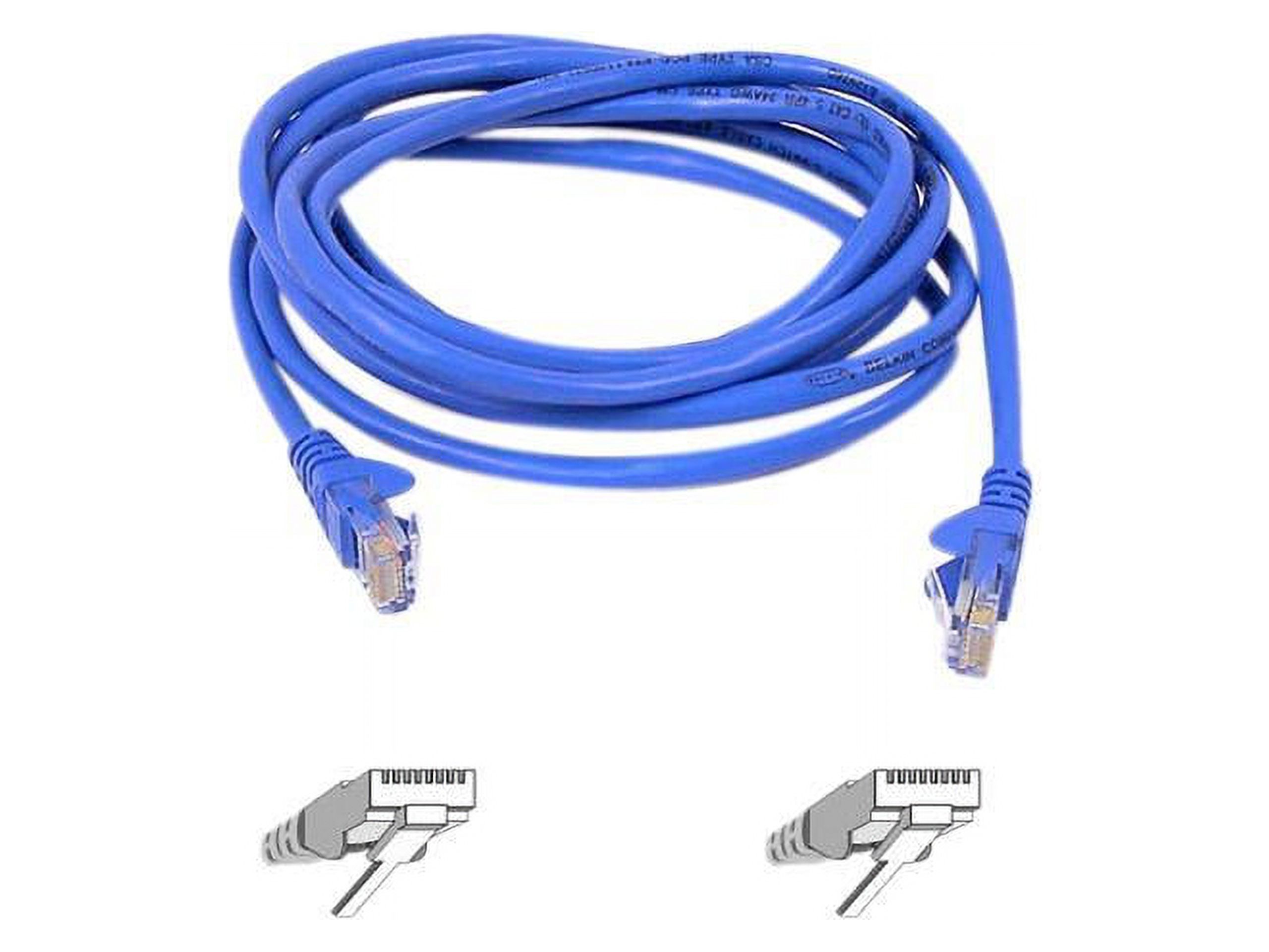Belkin A3L9002-25-BLUS 25 ft. Cat 6 Blue Premium Snagless Patch Cable ...