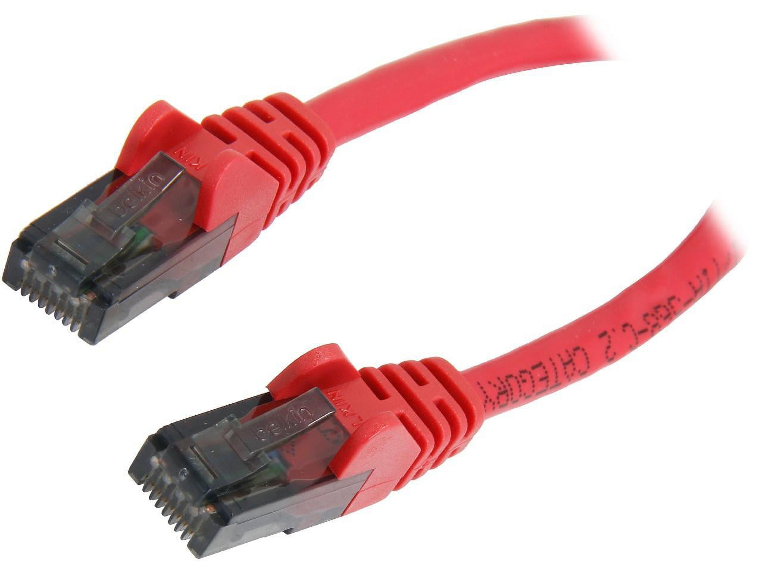 Belkin A3L980-06-RED-S 6 ft. Cat 6 Red UTP RJ45M/RJ45M Snagless Patch ...
