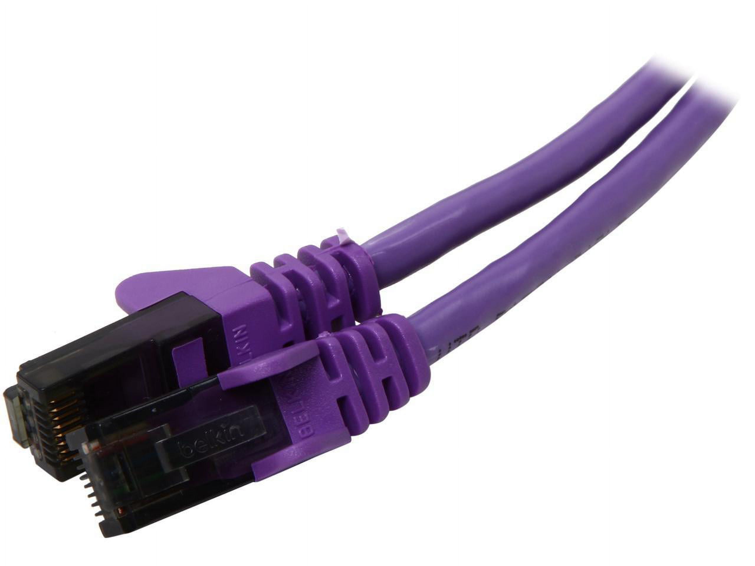 Belkin A3L980-14-PUR-S 14 ft. Cat 6 Purple RJ45M/RJ45M Snagless Patch ...