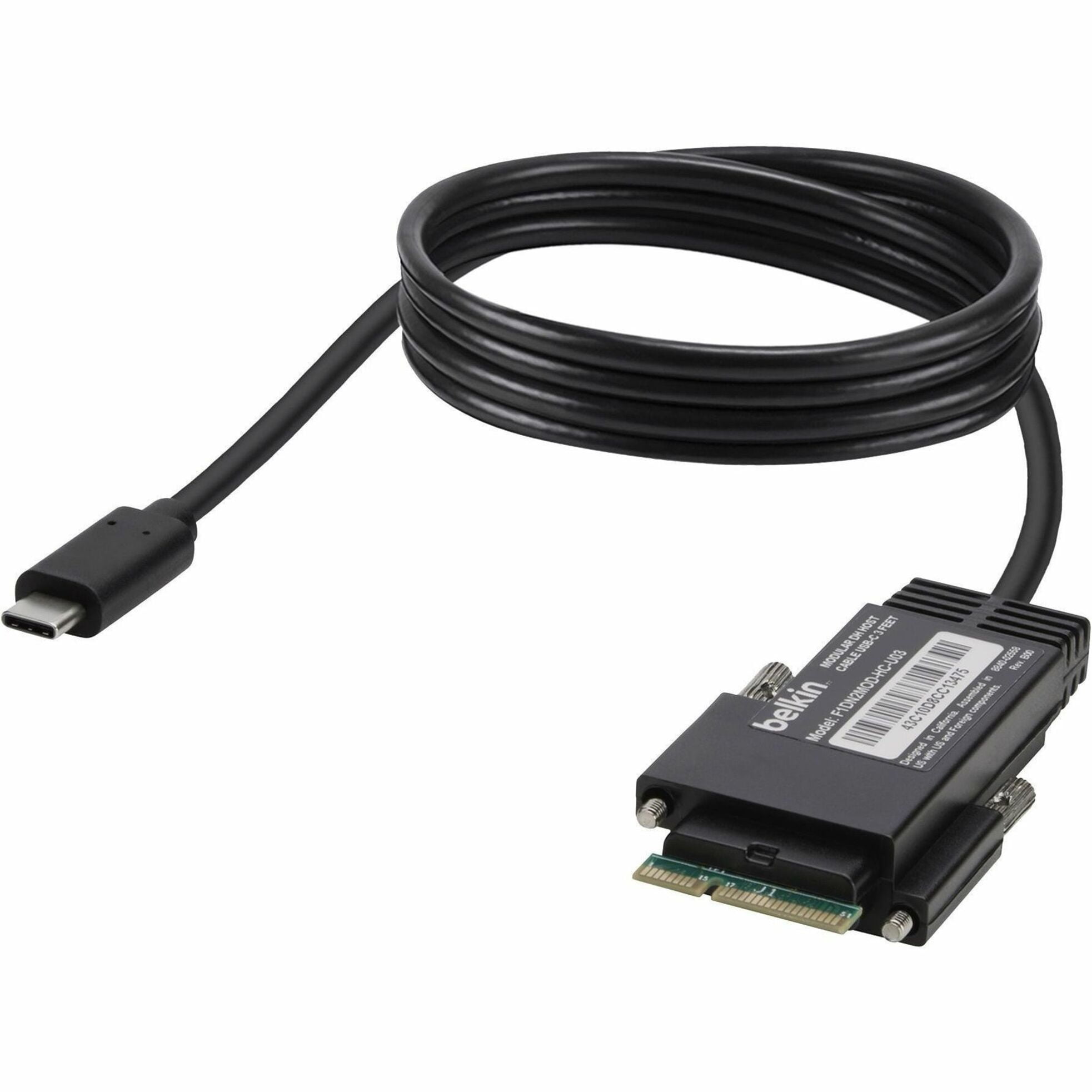 Belkin AP 3Ft Pp4.0 Modular Usb-C Dual Head Host Kvm Cable, F1DN2MOD-HC ...