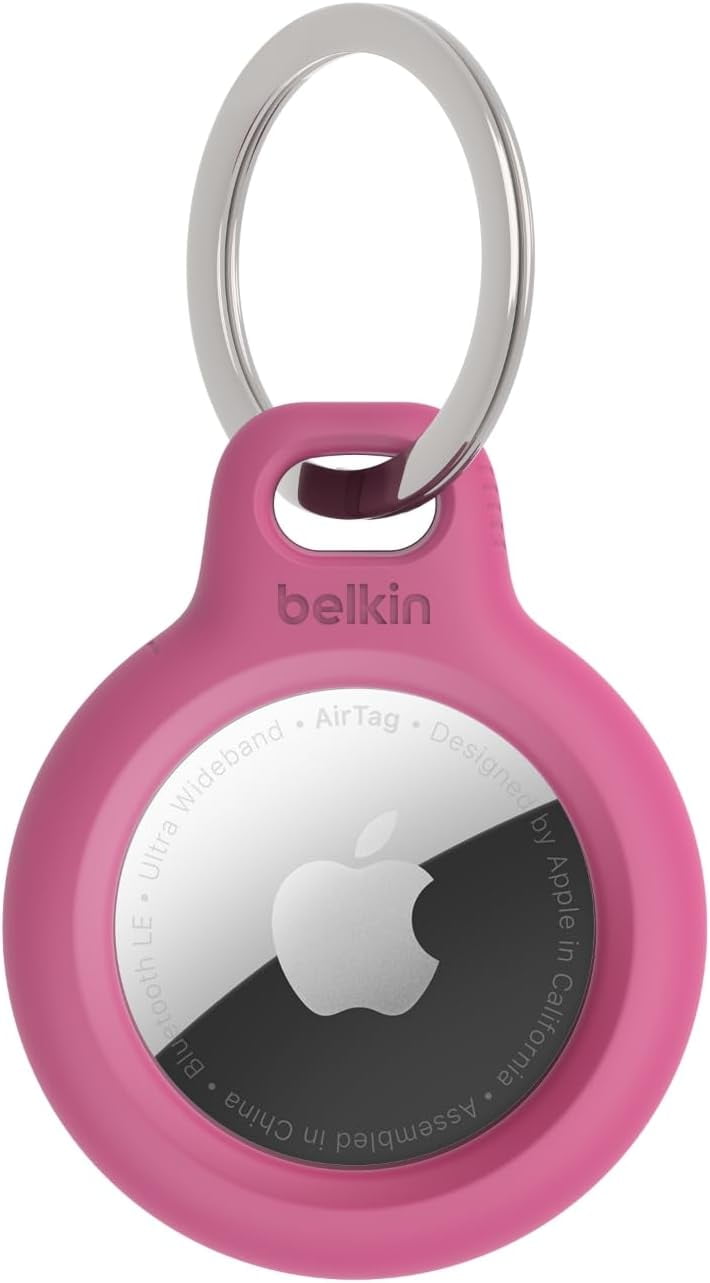 Belkin Apple AirTag Secure Holder with Key Ring Scratch Resistant with ...