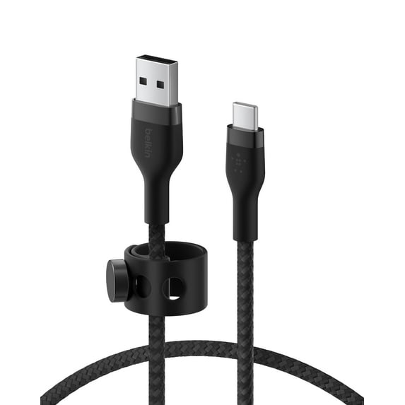 Belkin BoostCharge Pro Flex Braided USB-C to USB-A Cable (1M/3.3FT) USB ...