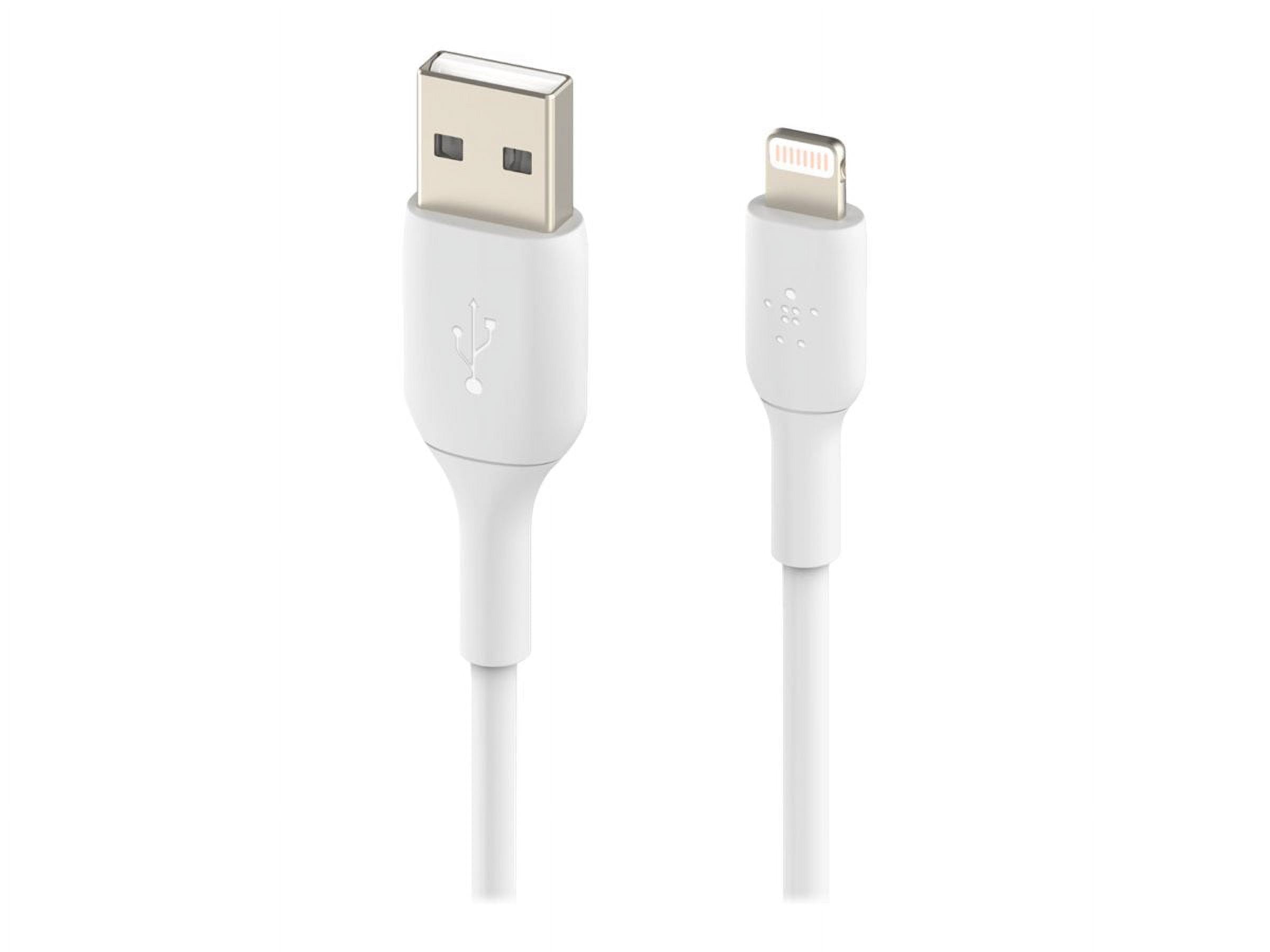 Belkin BoostCharge USB-A To Lightning PVC Cable 2-Pack, White - Walmart.com