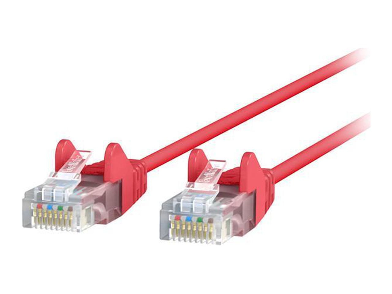 Belkin CE001B07-RED-S 7 ft. Cat 6 Red 28 AWG UTP Snagless Patch Network ...
