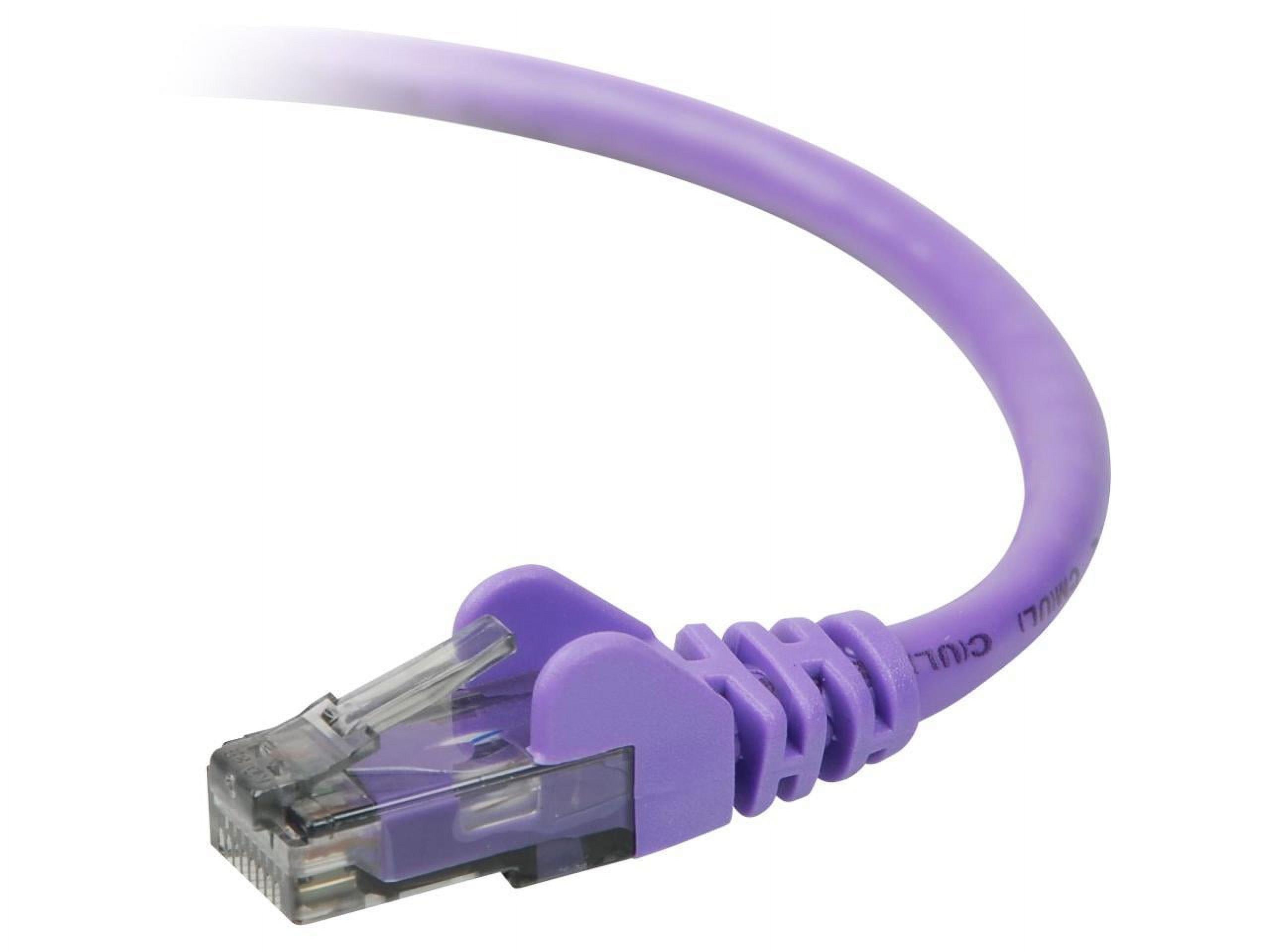 Belkin Cat.6 Patch Cable - RJ-45 Male - RJ-45 Male - 50ft - Purple ...