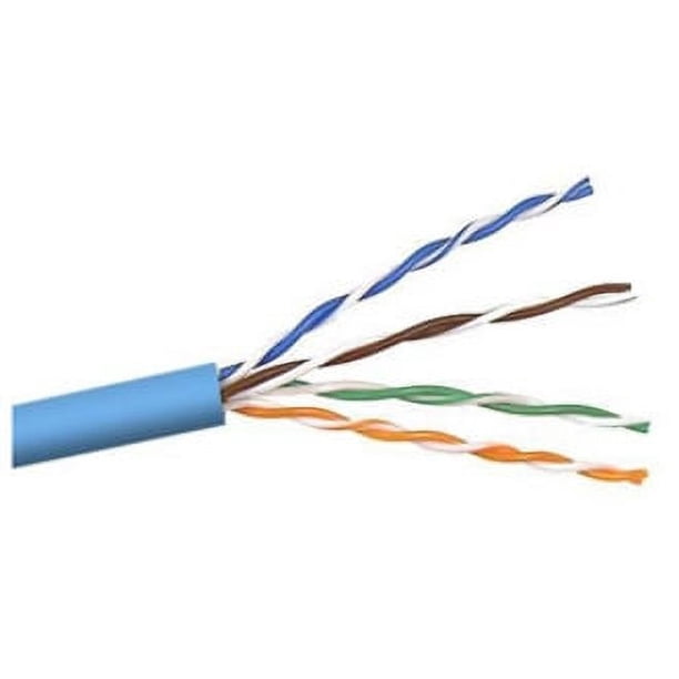 CAT6 STRANDED BULK CABLE 4PR;24AWG; 500 BLUE - Walmart Business Supplies