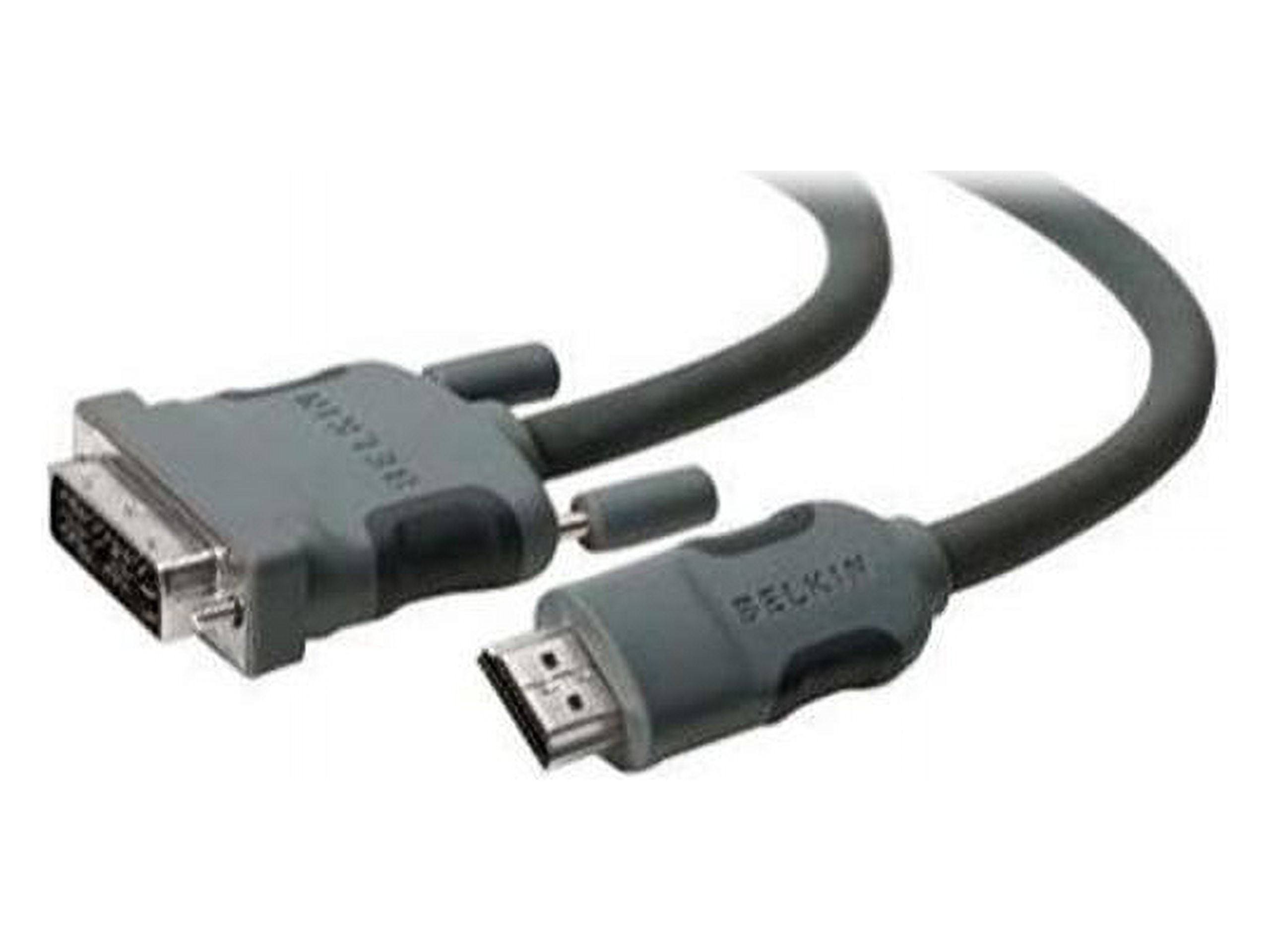Belkin F2E8242B03 3 ft. Black 1 x HDMI Male to 1 x DVI Male HDMI to DVI ...