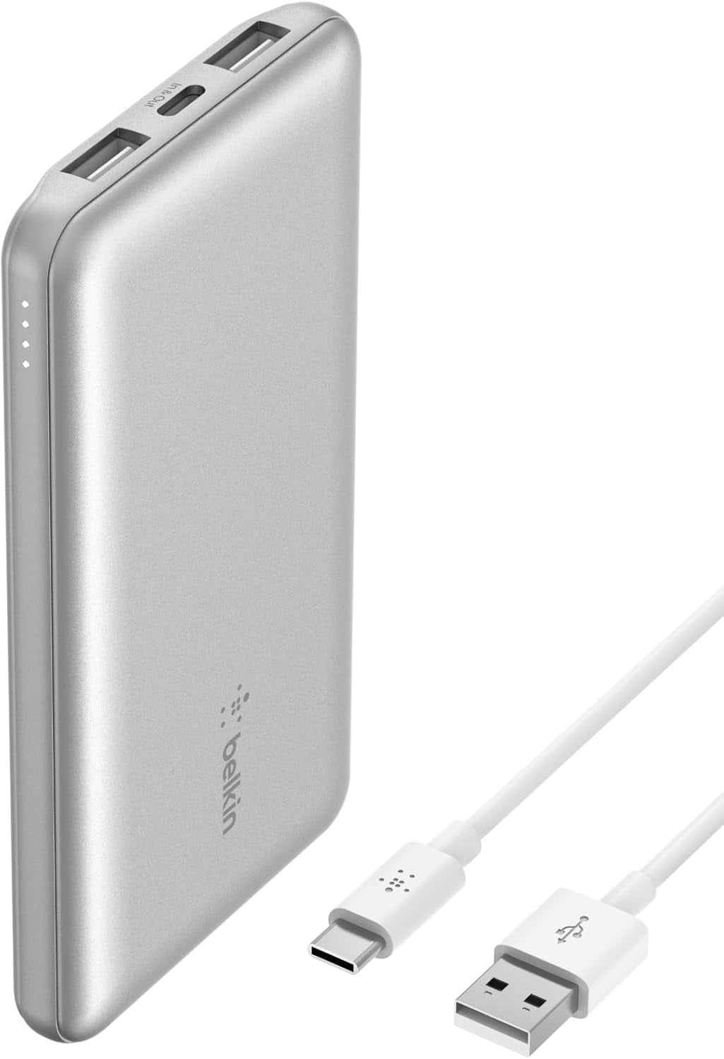 Belkin BPB011BTSL 10K POWER BANK USB-A C 15W SILVER 15-RETAIL BOX ...
