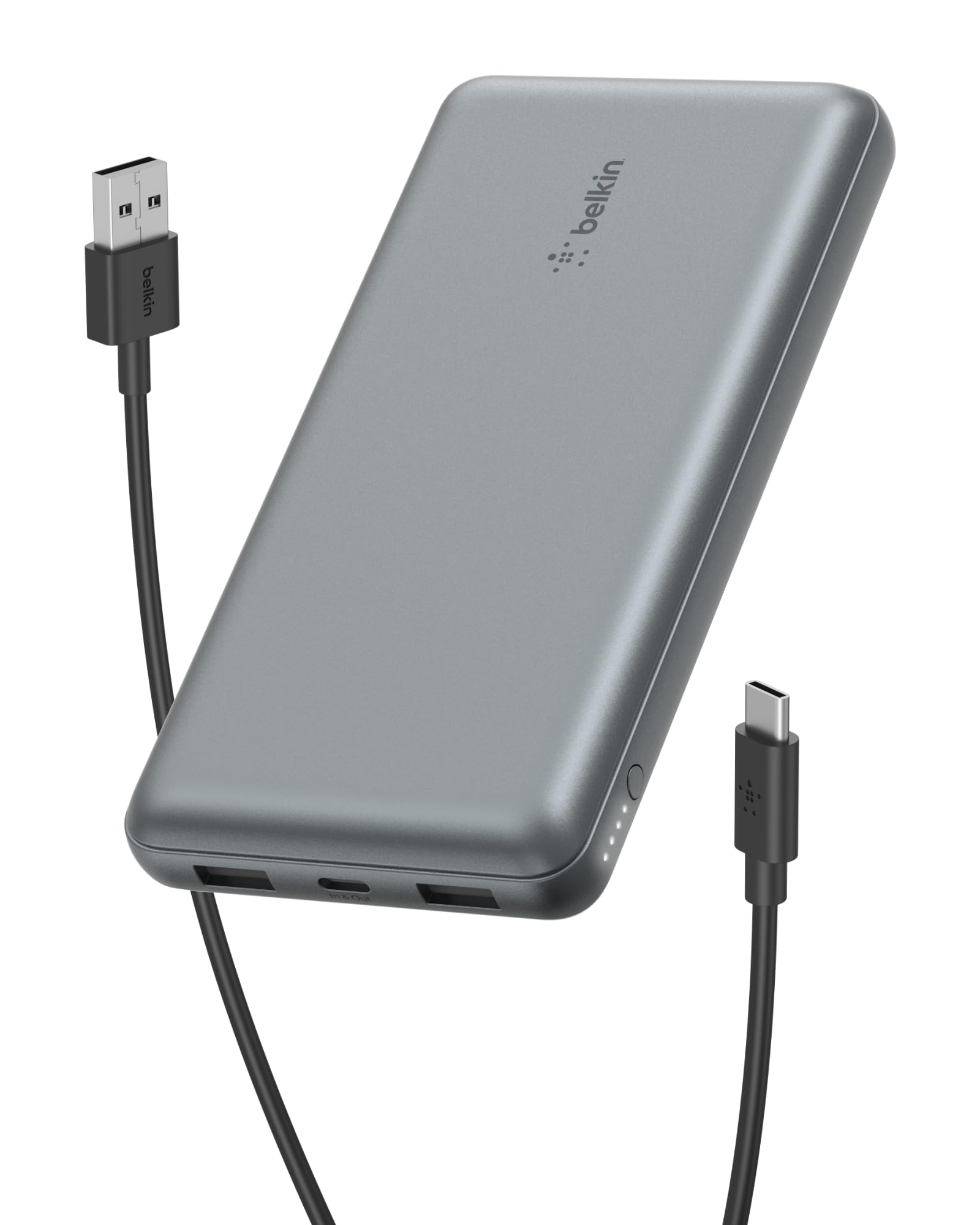 Belkin Portable Charger, USB-C Power Bank 20000 mAh w/ 2 USB-A Ports ...