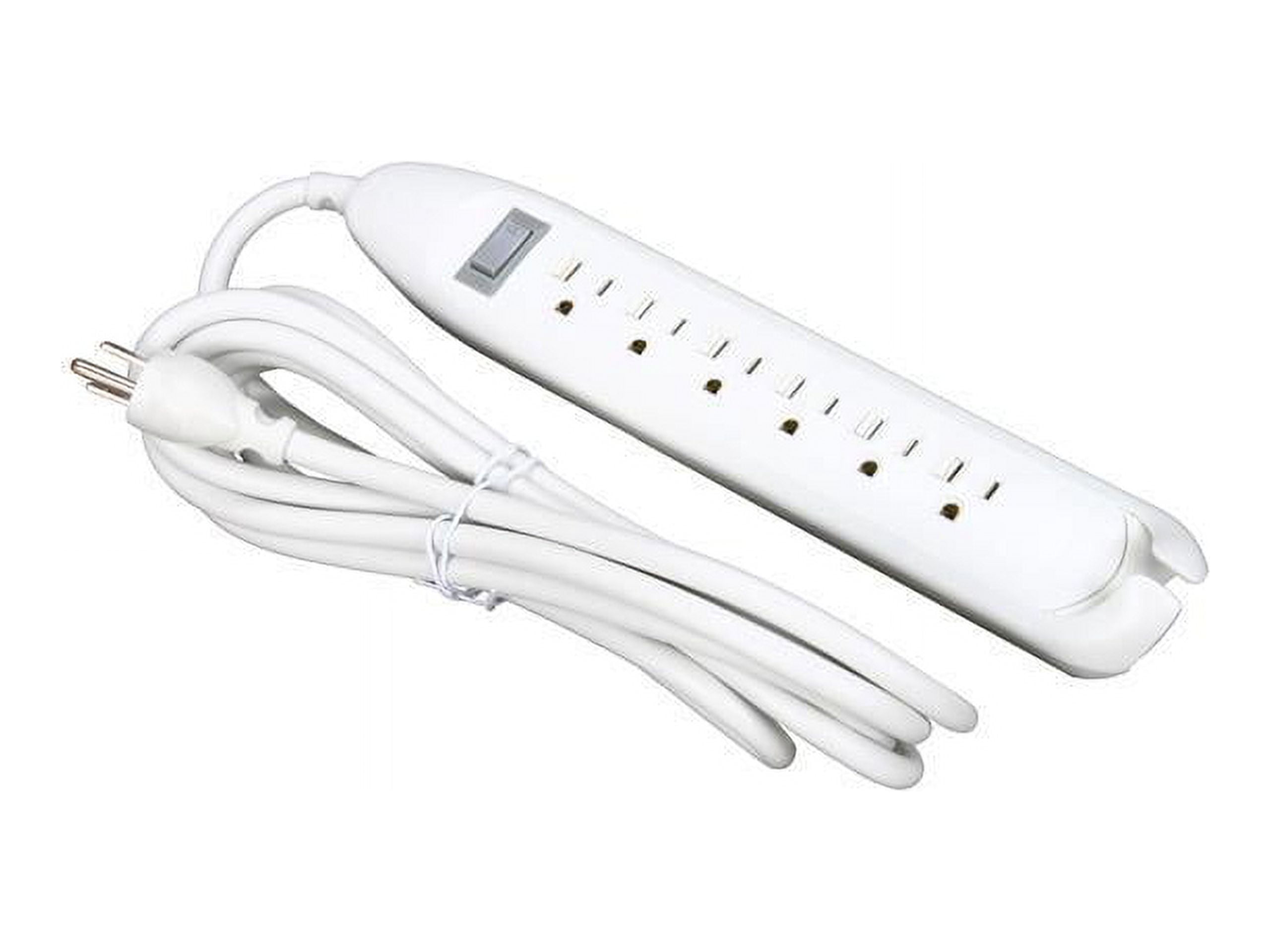 Belkin Power Strip, 6 Outlets, 12 ft Cord, White - Walmart.com