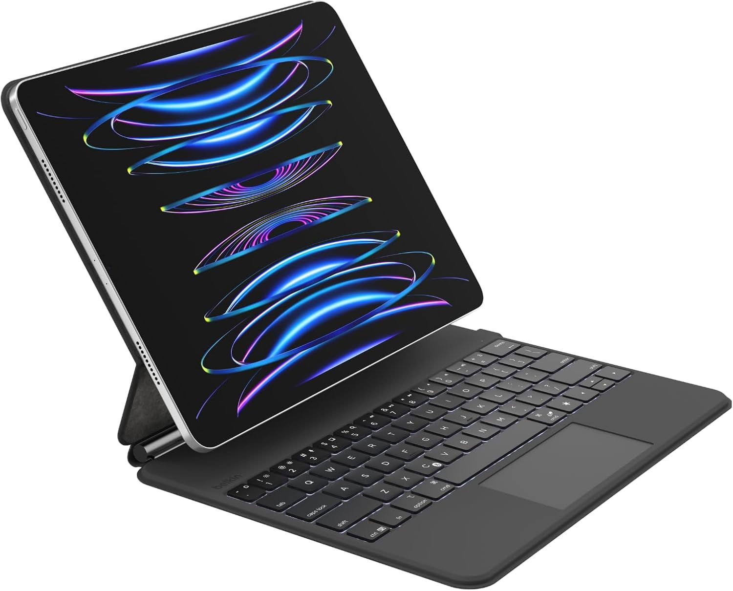 Belkin Pro Keyboard Case w/Magnetic Stand, Backlit Bluetooth Keyboard ...