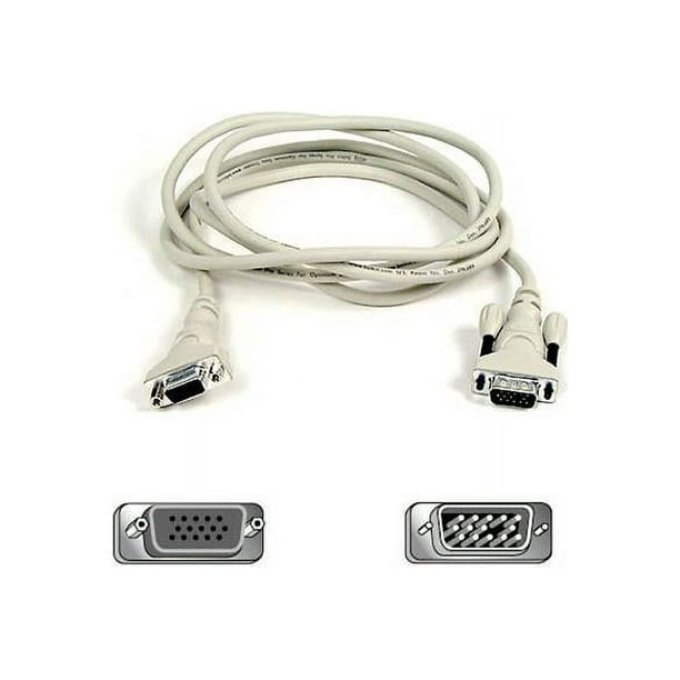 Belkin Pro series VGA Monitor Extension Cable, White - Walmart Business ...