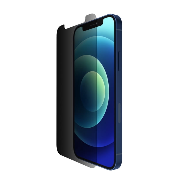 Belkin SCREENFORCE Tempered Privacy Anti-Microbial Screen Protector for ...
