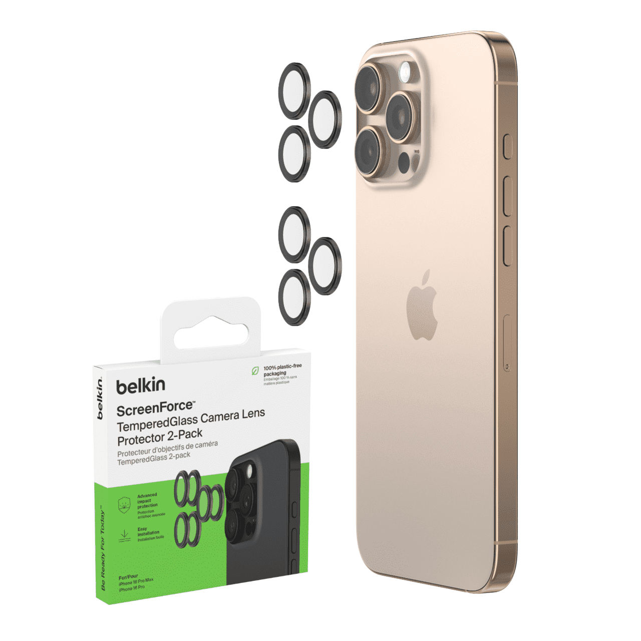 Belkin ScreenForce TemperedGlass Camera Lens Protector for Apple iPhone ...