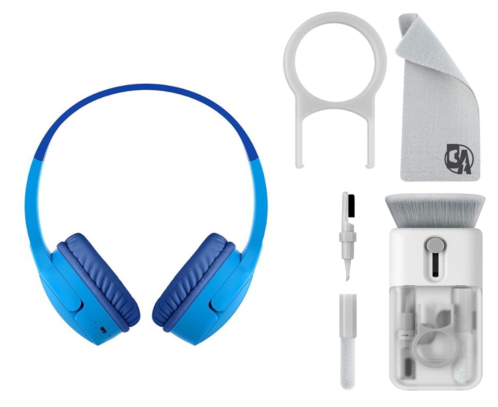 Pre-Owned Belkin - Sound Form Mini Blue Wireless On-Ear Headphones for ...