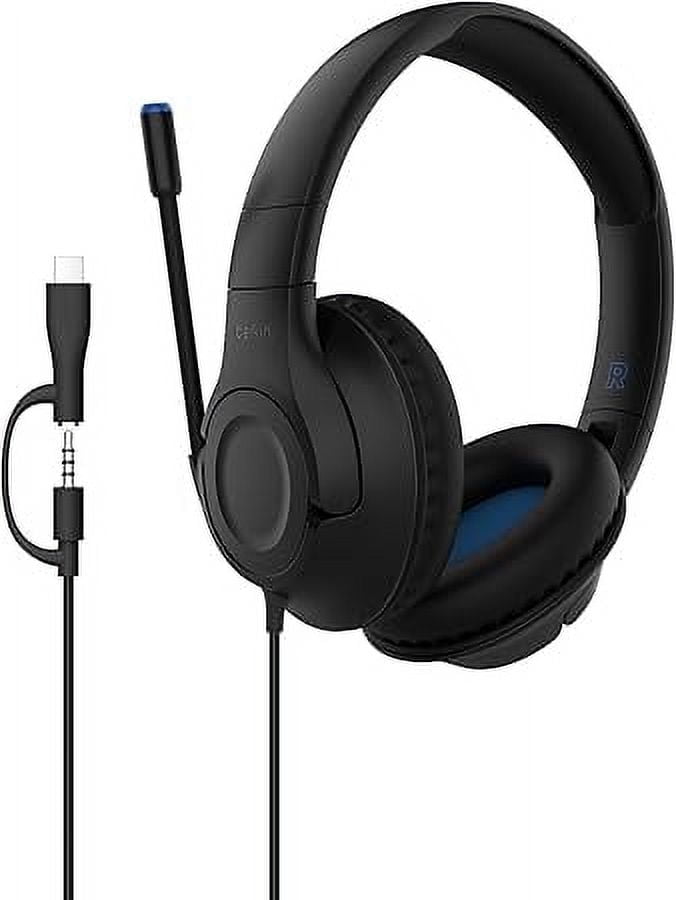 Belkin SoundForm Inspire Wired Over-Ear Headset for Kids, Learning ...