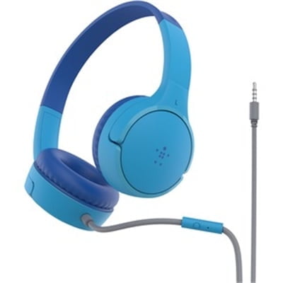 Belkin SoundForm Mini Kids Wired Headphones – Built-in Mic, 85dB Safe ...
