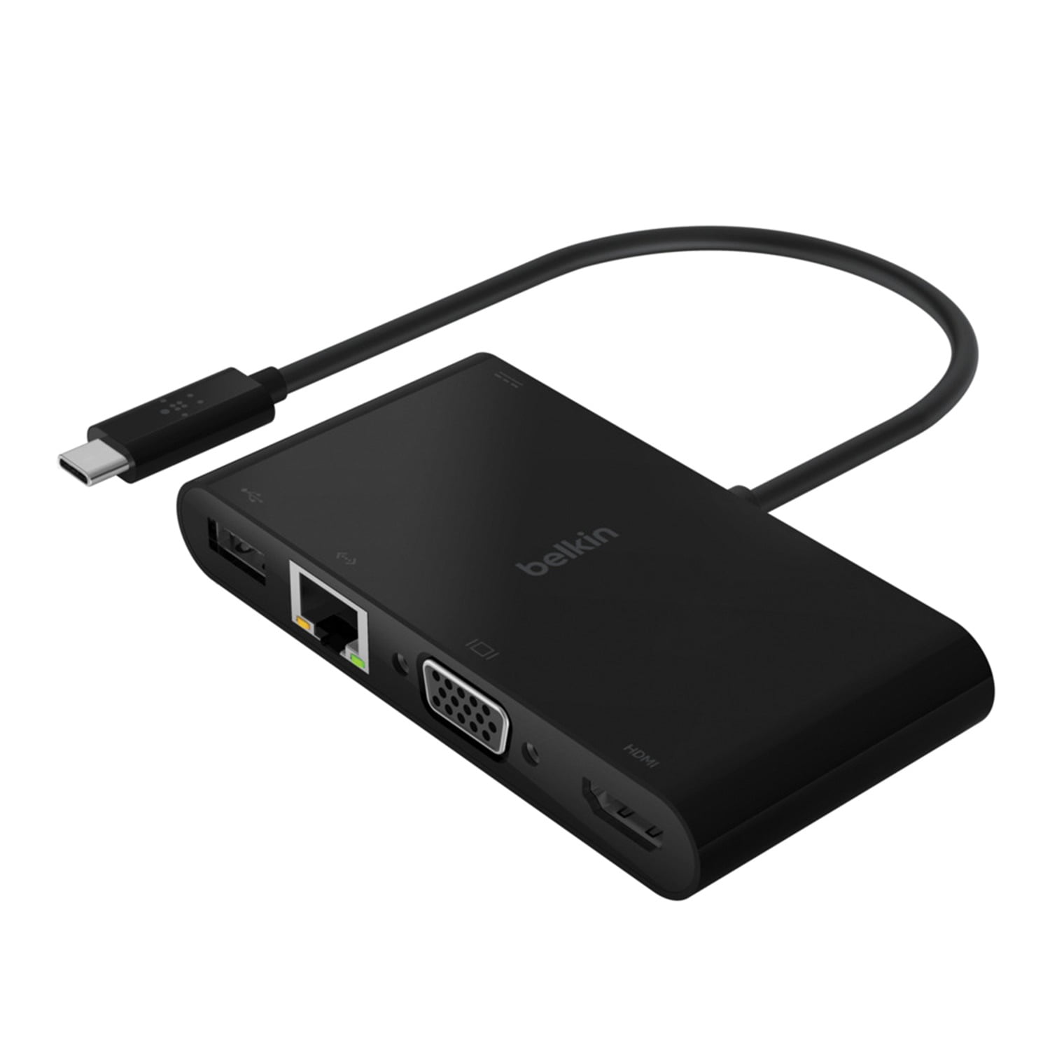 Belkin AVC004BK-BL USB-C Multi-Port + Charge Adapter - Walmart.com