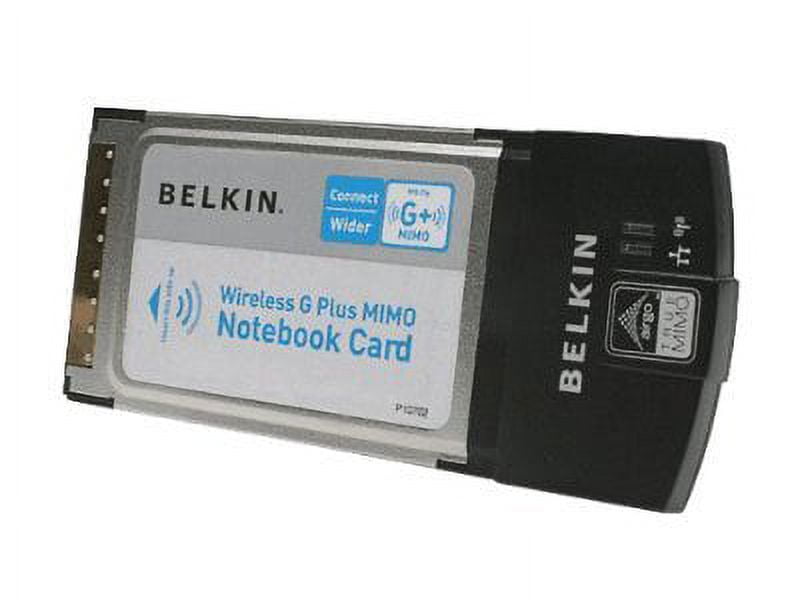 Belkin Wireless G Plus MIMO Notebook Card - Network adapter - CardBus ...