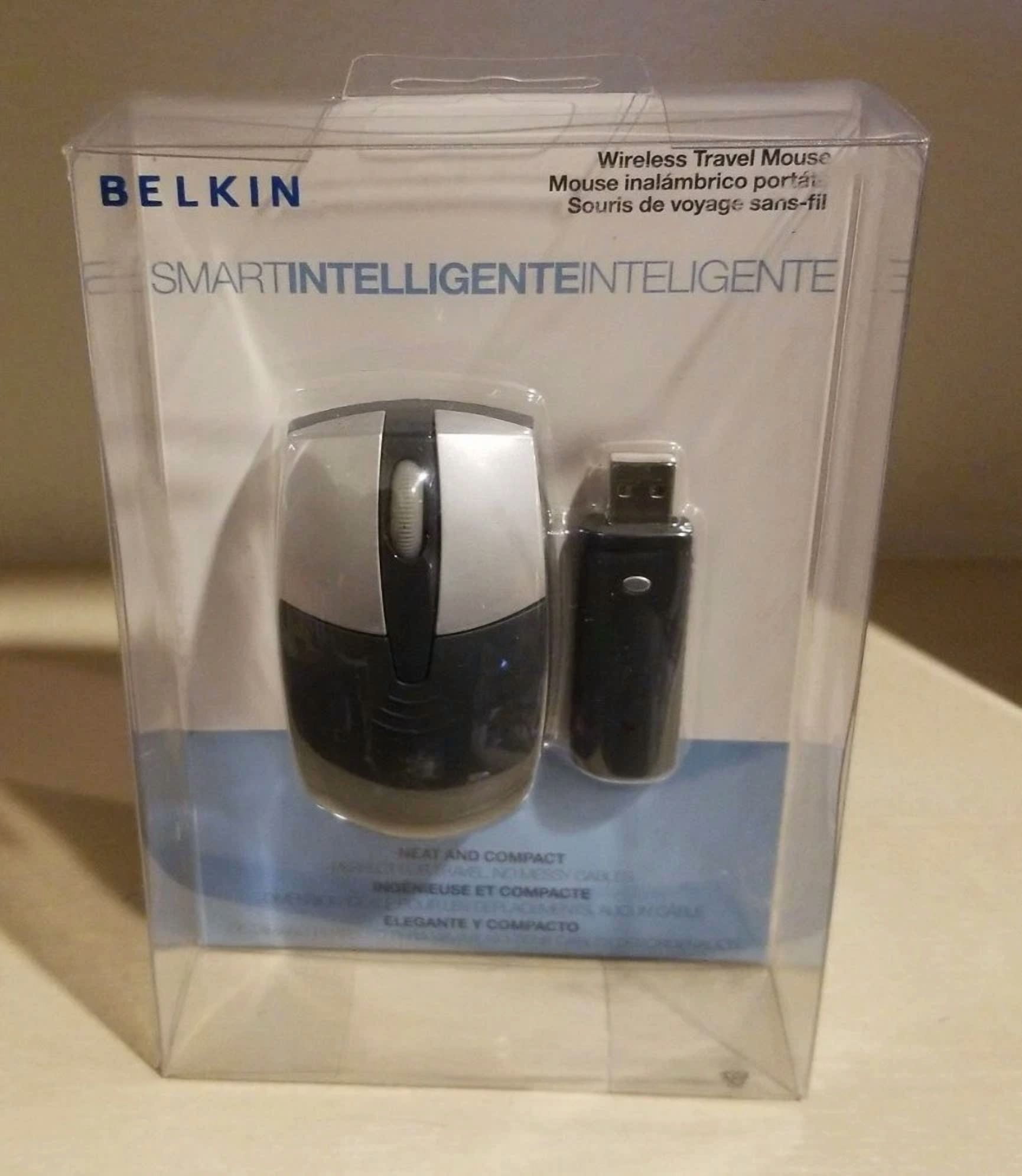 Belkin Wireless Travel Mouse (2 Button, Optical) NEW - Walmart.com