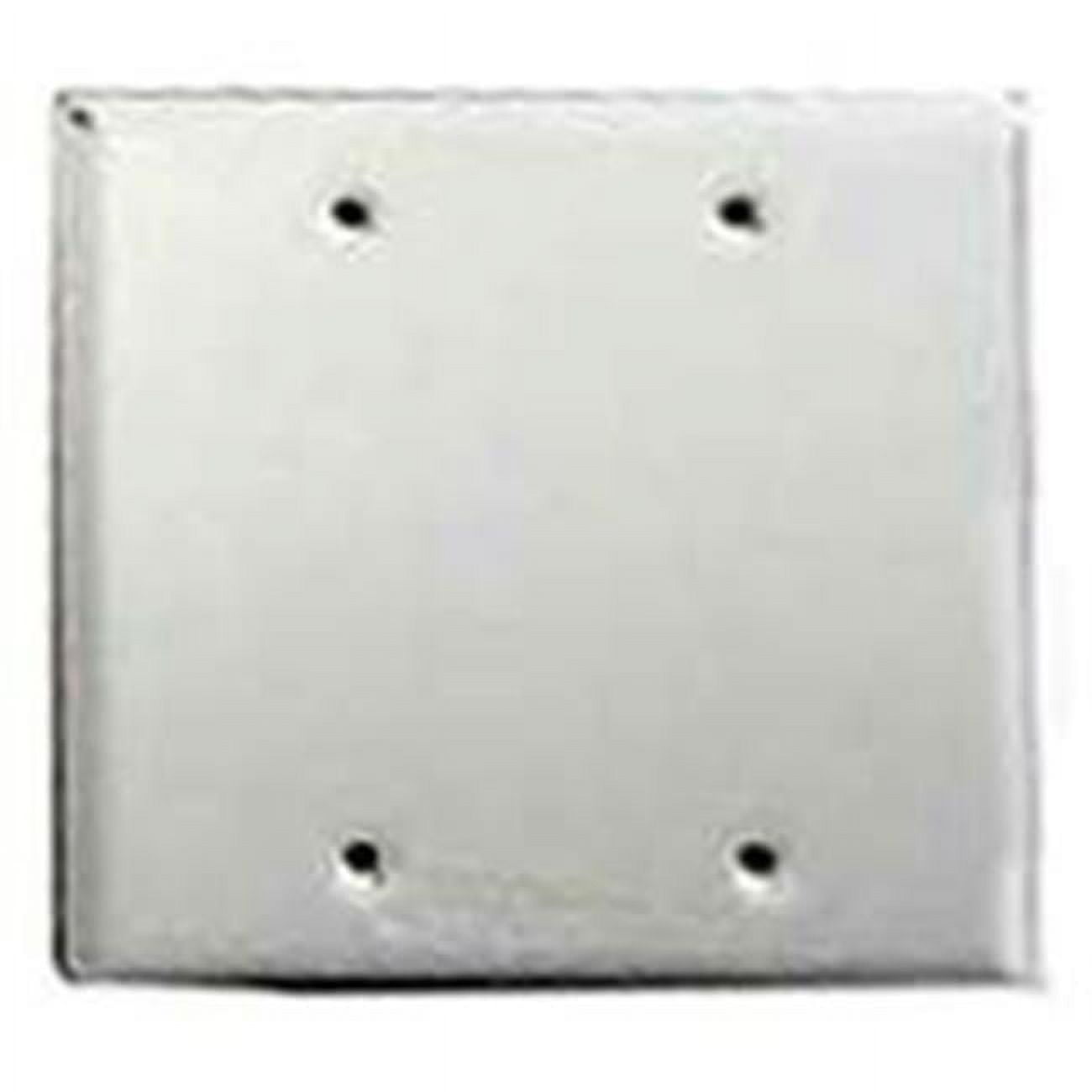 HUBBELL 5175-1 Cover, 4-1/2 in L, 4-1/2 in W, Metal, White, Powder ...