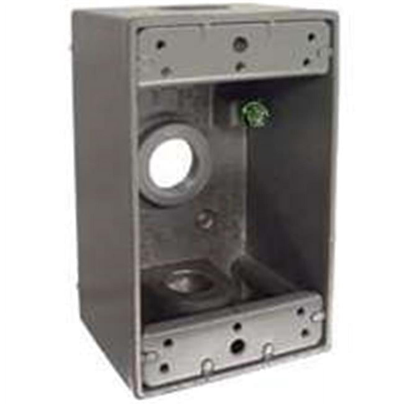 Bell 5320-5 Outlet Box, Aluminum, 1 Gang, Gray - Walmart.com