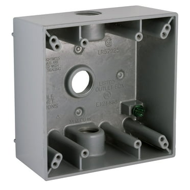 Bell 5320-5 Outlet Box, Aluminum, 1 Gang, Gray - Walmart.com