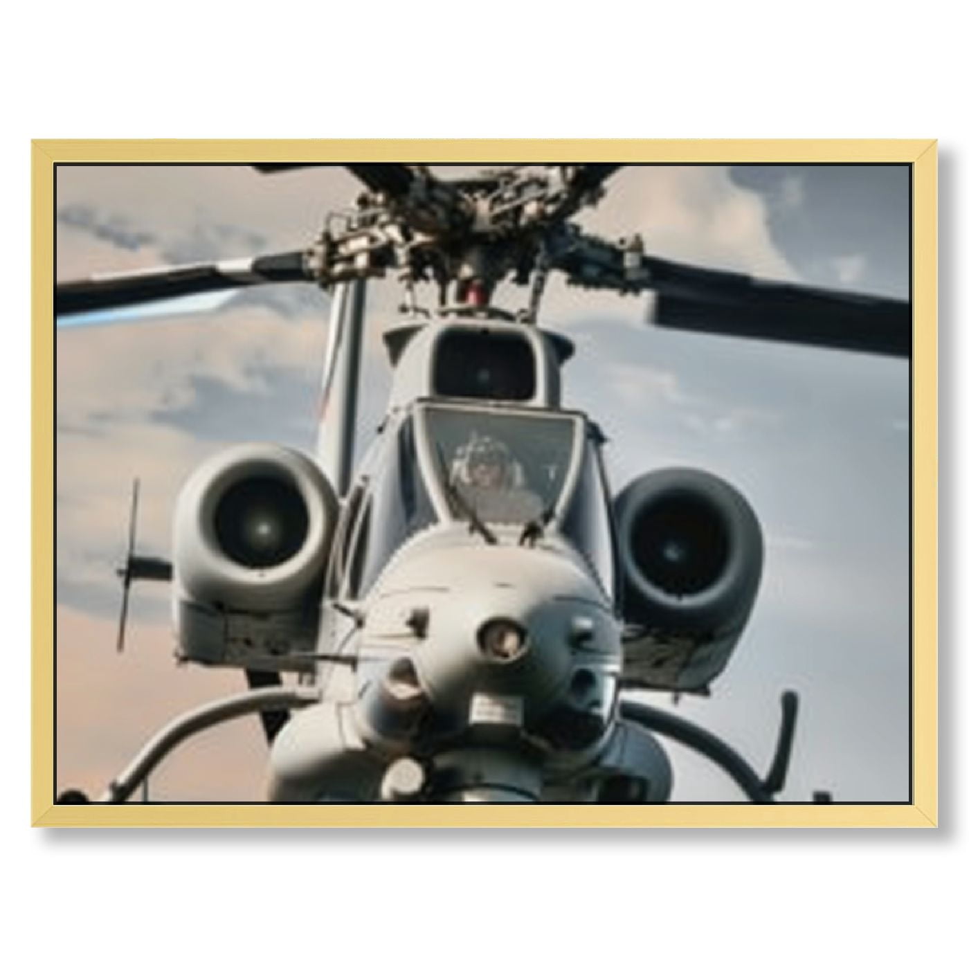 Bell AH Viper Helicopter Poster, Gift for Canvas Wall Art Prints for ...