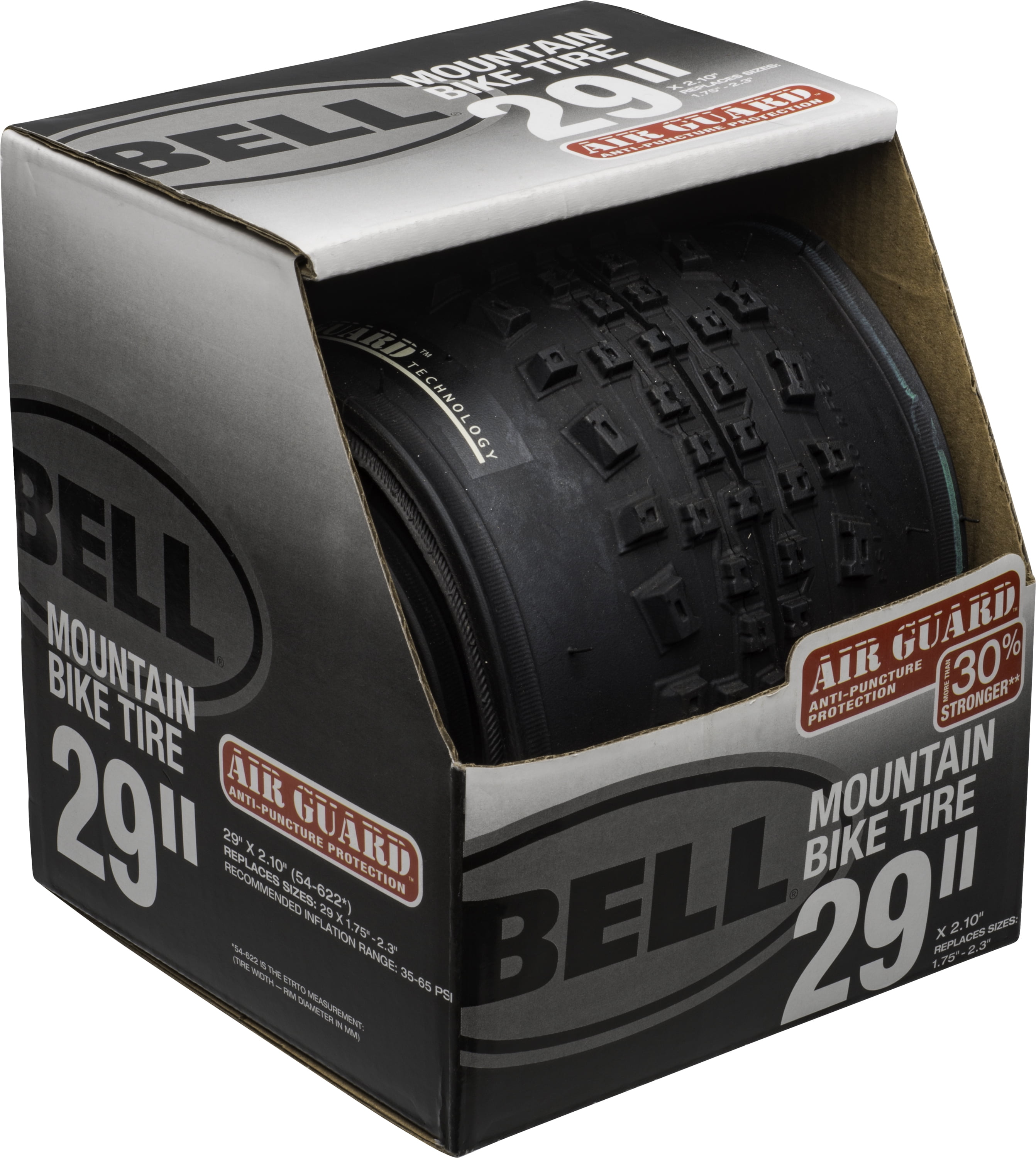Bell Air Guard Mountain Bike Tire, 29" x 2.10-2.25", Black - Walmart.com