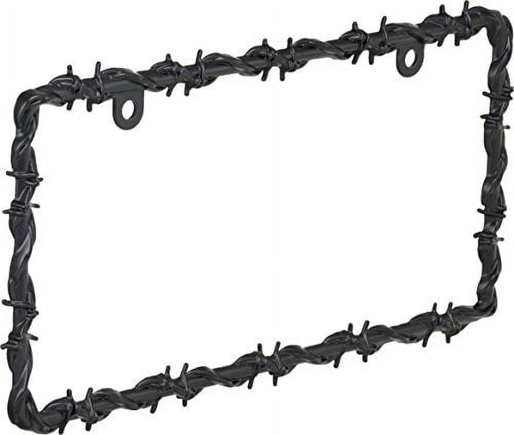 Bell Automotive 22-1-46565-8 Black Barbed Wire License Plate Frame ...
