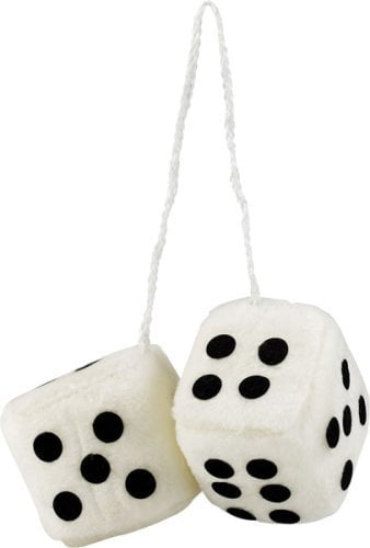 Bell Automotive 50s Style Hanging Fuzzy Dice - Walmart.com
