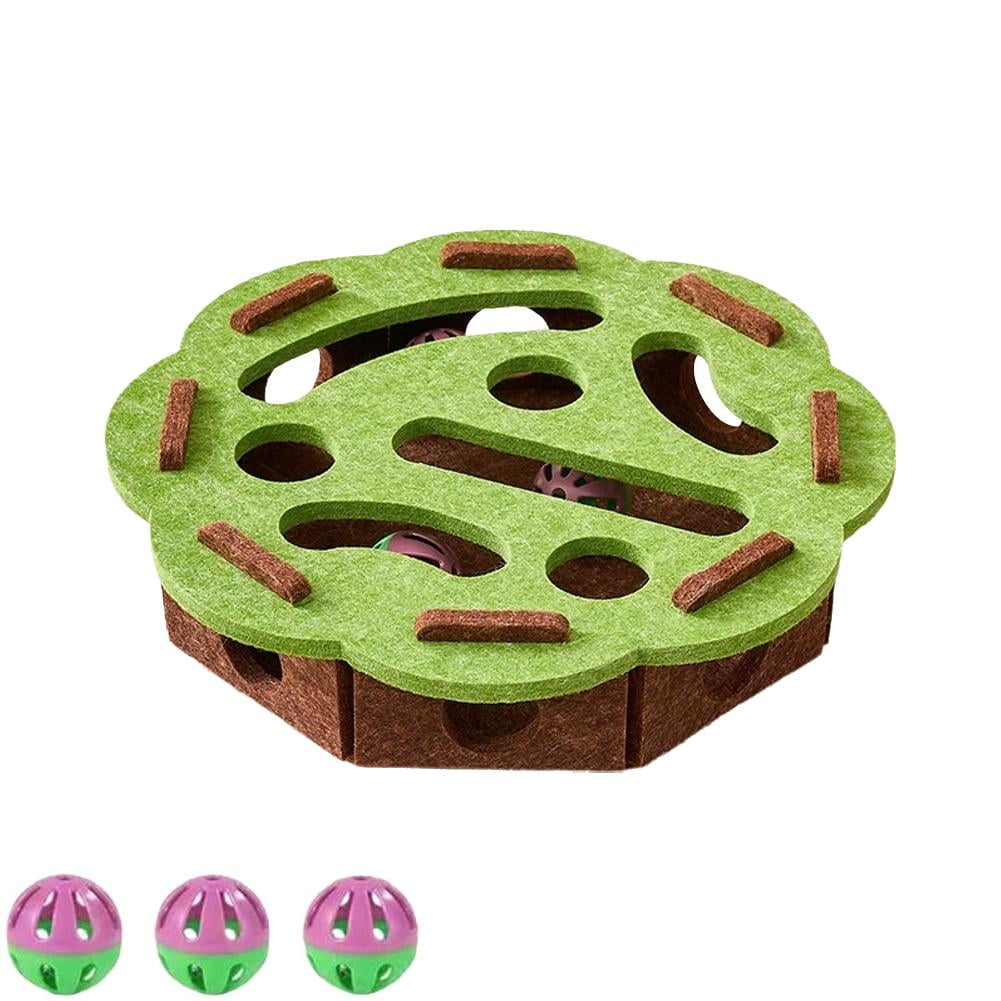 Bell Balls Felt Puzzle Box Exercise Toy Toys Pet Educational ...