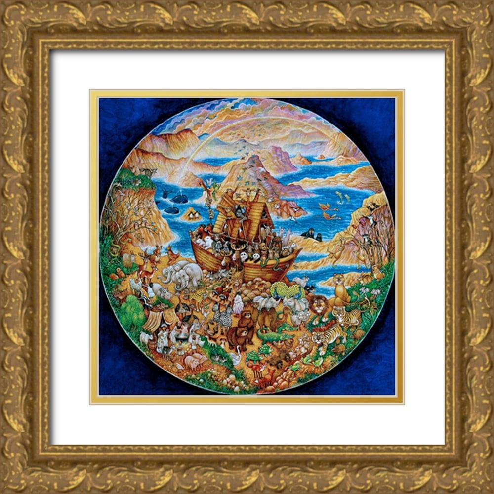 Bell, Bill 12x12 Gold Ornate Wood Framed with Double Matting Museum Art ...