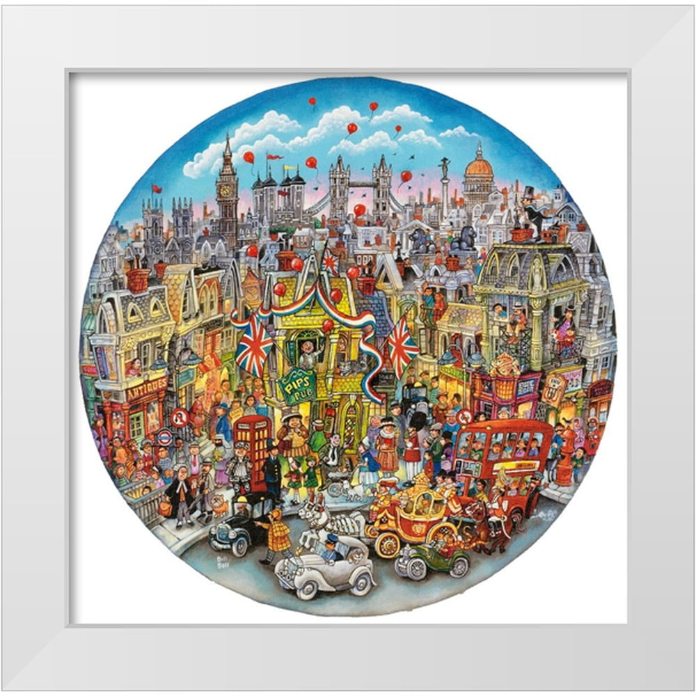 Bell, Bill 12x12 White Modern Wood Framed Museum Art Print Titled ...