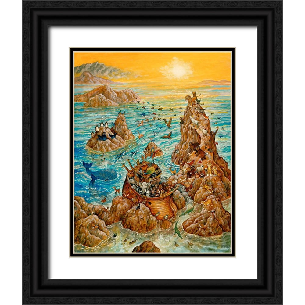 Bell, Bill 12x14 Black Ornate Wood Framed with Double Matting Museum ...