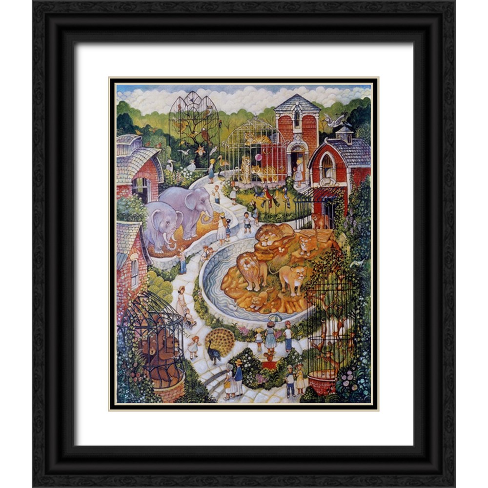 Bell, Bill 12x14 Black Ornate Wood Framed with Double Matting Museum ...