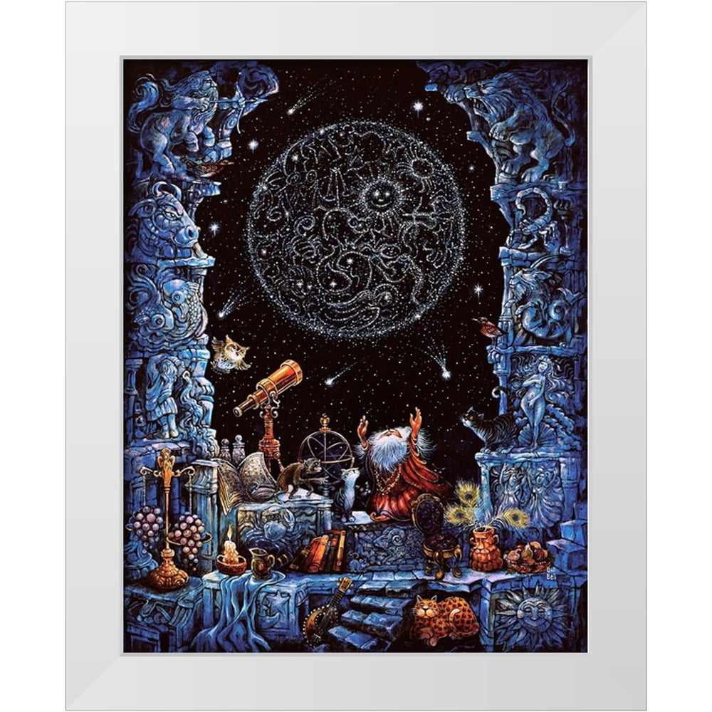 Bell, Bill 12x14 White Modern Wood Framed Museum Art Print Titled ...