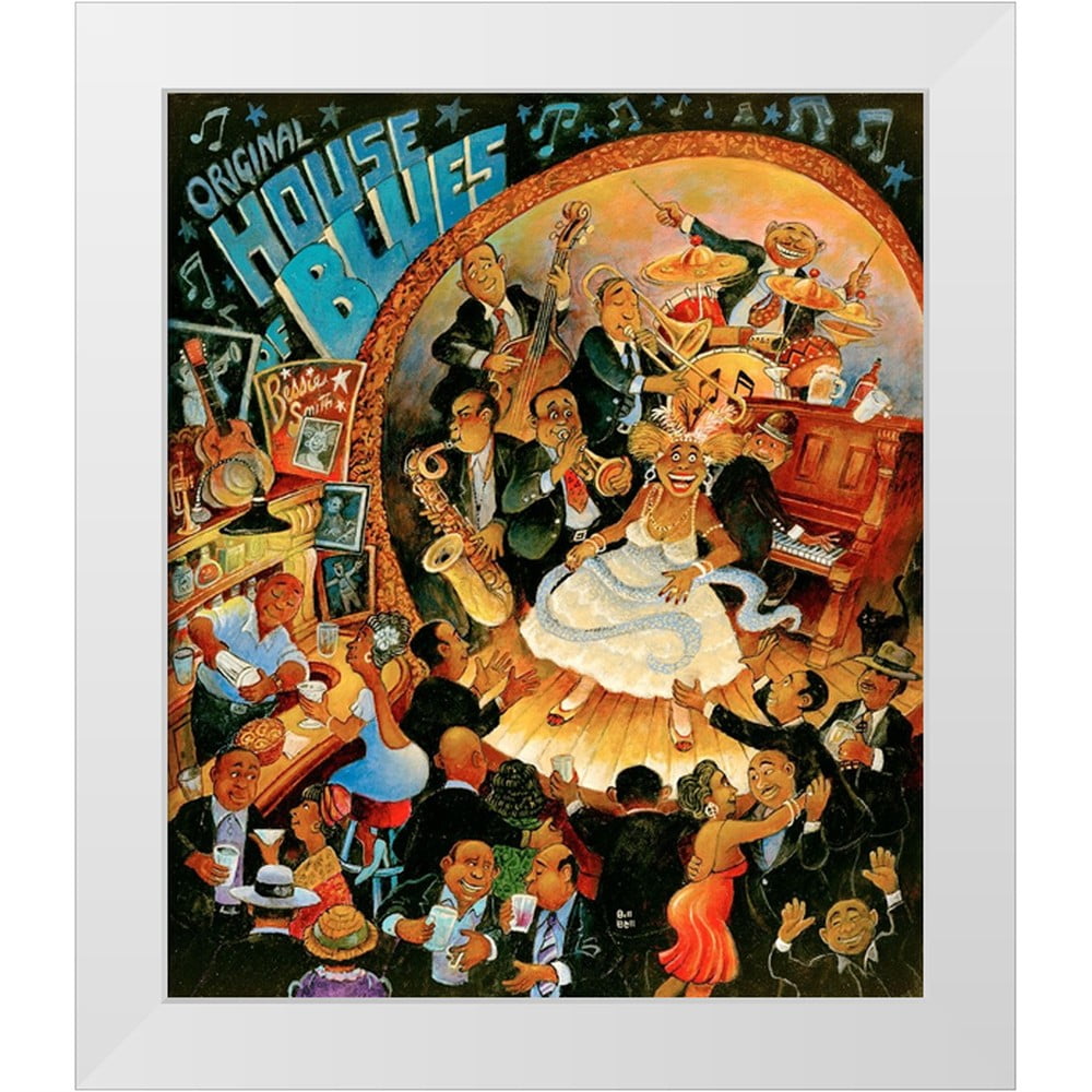 Bell, Bill 12x14 White Modern Wood Framed Museum Art Print Titled ...