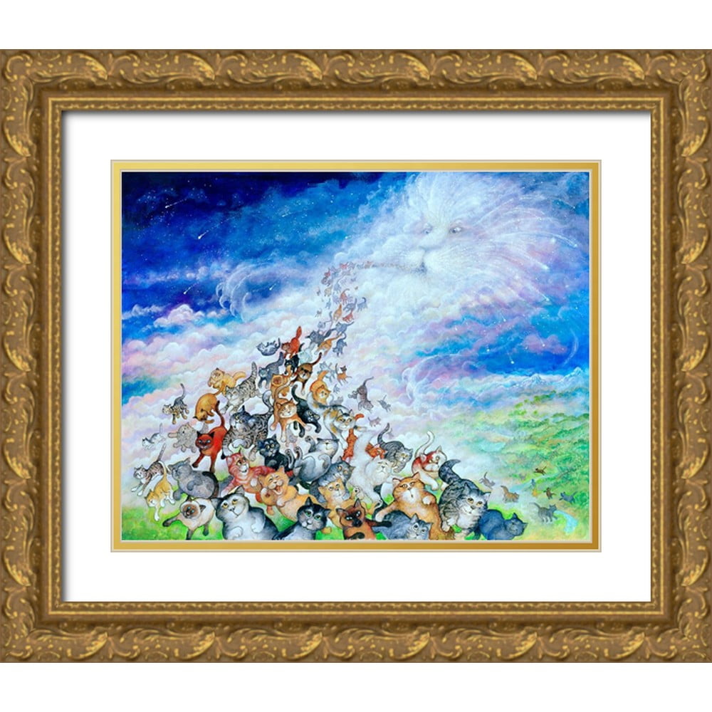 Bell, Bill 14x12 Gold Ornate Wood Framed with Double Matting Museum Art ...