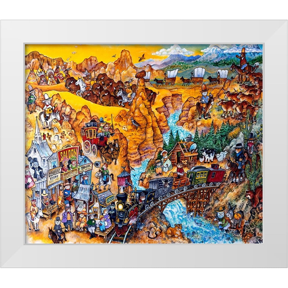 Bell, Bill 14x12 White Modern Wood Framed Museum Art Print Titled - How ...