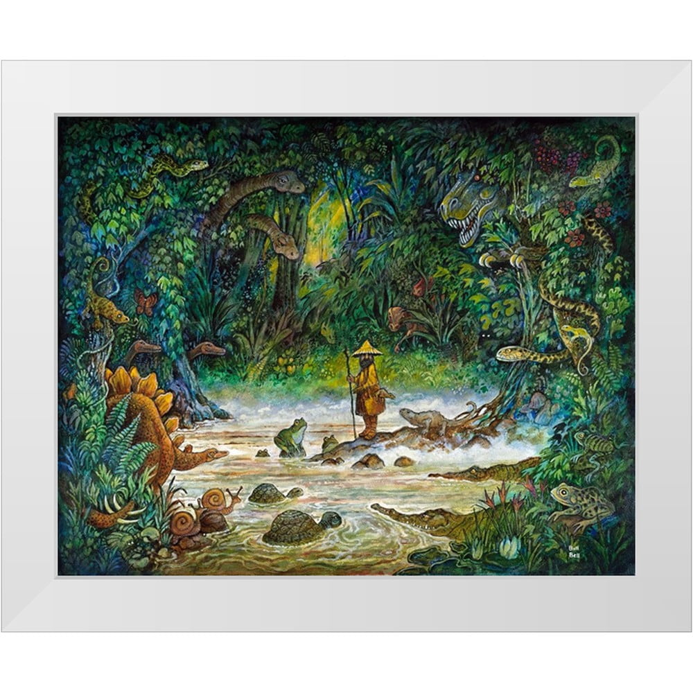 Bell, Bill 14x12 White Modern Wood Framed Museum Art Print Titled ...