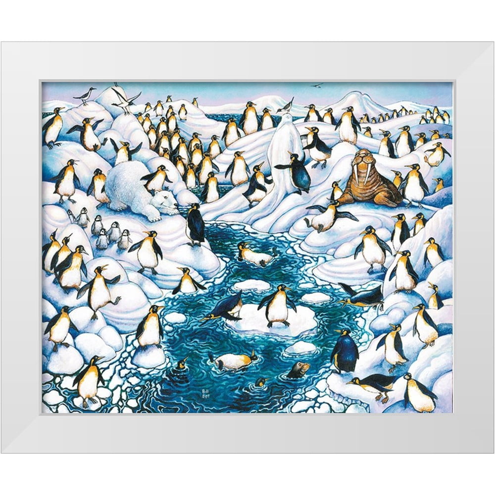 Bell, Bill 14x12 White Modern Wood Framed Museum Art Print Titled ...