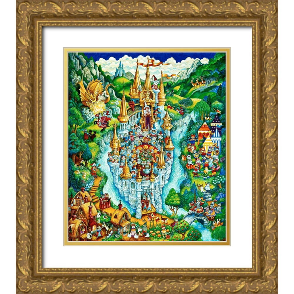 Bell, Bill 15x17 Gold Ornate Wood Framed with Double Matting Museum Art ...